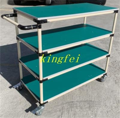 China Anti Static Vertical Turnover Vehicle PCB Board Anti Static Hanging Basket Car SMT Circuit Board Turnover Car for sale