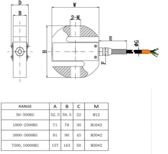 Alloy steel Stainless Steel 50KG-10T Tension S Type Load Cell - IN- HZ-MS-007