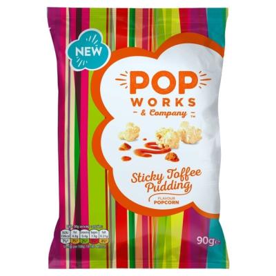 China Plastic side gussets packaging/Corn packaging bag/Snack pop corn bag for sale