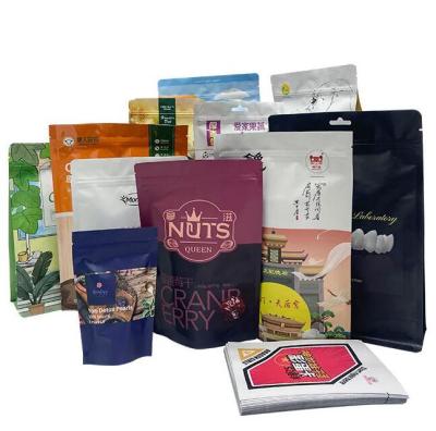 China Stand up Aluminum Foil  Zip Lock printed plastic bags for food packaging for sale