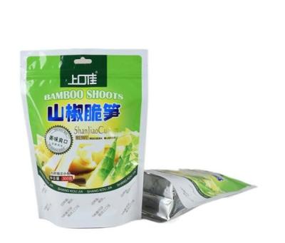 China Custom Print stand up food grade aluminum bags food packaging with Zip Lock for sale