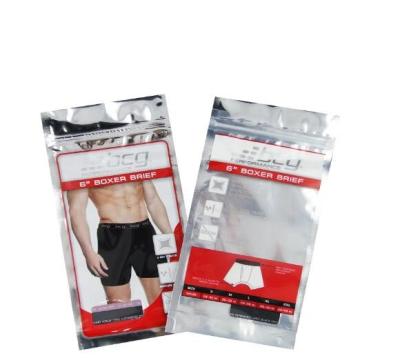 China 3-Sides Sealed Aluminum Foil Packaging Bag Clothing Packing Bag with Zipper for sale