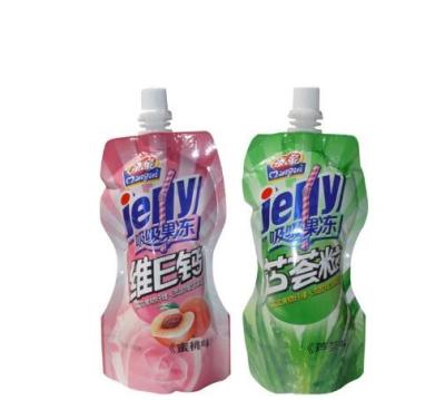 China Stand Up premium material made standing pouch with spout for juice packing for sale