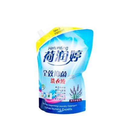 China 100% eco-friendly custom liquid detergent stand up pouch for laundry detergent for sale