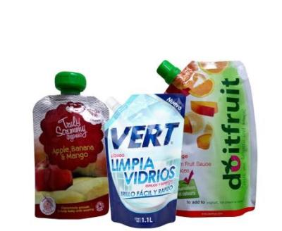 China Stand Up 250Ml 500Ml 1.1L Mango Banana Juice Drink Packing Reusable Food Pouch for sale