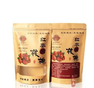 China Nature brawn kraft paper bag with window and zipper paper bag kraft for sale