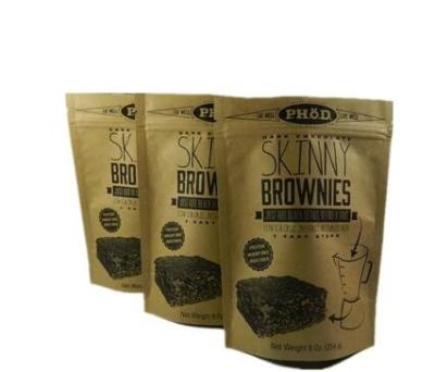 China Customized Printing Aluminum Foil Stand Up Packaging Zipper Kraft Brown Paper Bag for sale