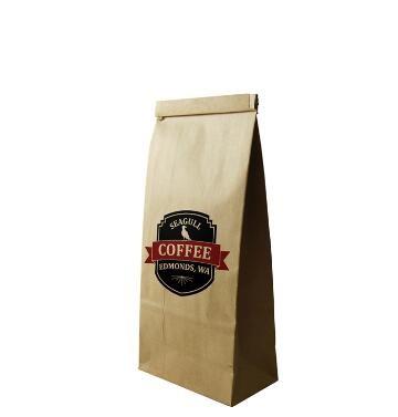 China Eco Friendly  Low Cost Brown Custom Printing Craft Kraft Paper Bag for fast food packaging for sale
