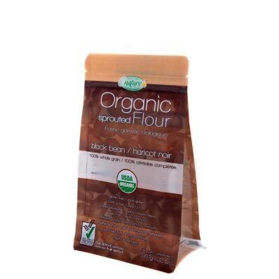 China Printing 250g food k stand up kraft paper bag with zipper and valve for sale