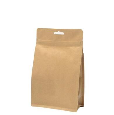 China zipper lock packaging bags with high quality / food grade kraft paper bags for sale
