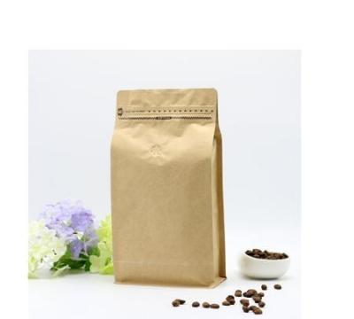 China Stand up k Pouch/Brown Kraft Paper Bag with Handle Clear Window and Zipper for Cafe for sale