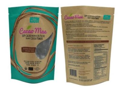China Food Packaging Kraft Paper Stand up Bag Zipper Lock Pouch with Window for sale