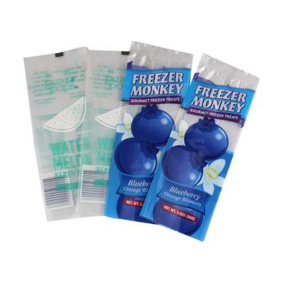 China Customized popsicle printed plastic packaging bag/Clear Wrappers Plastic frozen sucker pouch for sale