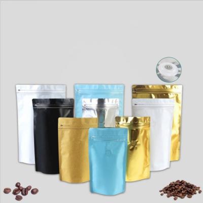 China Multi-color Zip Lock Laminated Aluminum Foil Stand Up Pouch Bag For Coffee Packaging for sale