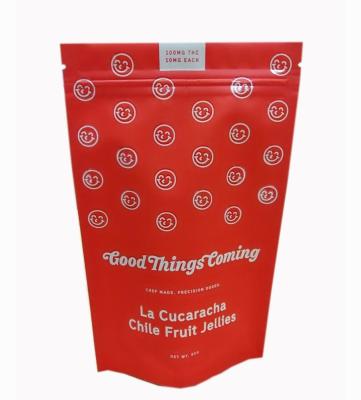 China Aluminum foil clear plastic food packaging pouch bag with zipper for sale