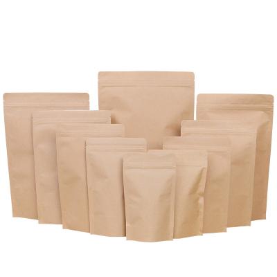 China Resealable 250g foil stand up k pouch kraft paper bag for Food for sale