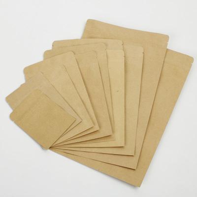 China Kraft Paper Bag Self Sealing Food Packaging Inner Aluminized Film Zipper Dry Fruit Seal Kraft Paper Bag for sale