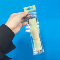 China Custom Logo Clear PVC Makeup Brush Bag with Header Eco-Friendly Packaging 20-200micron for sale