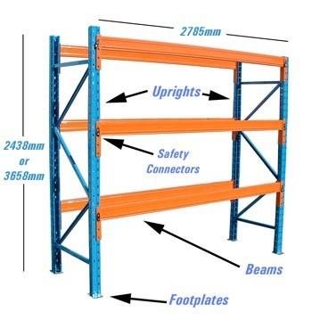Cina Rack per pallet di magazzino selettivo Rack per stoccaggio in acciaio per servizi pesanti in vendita