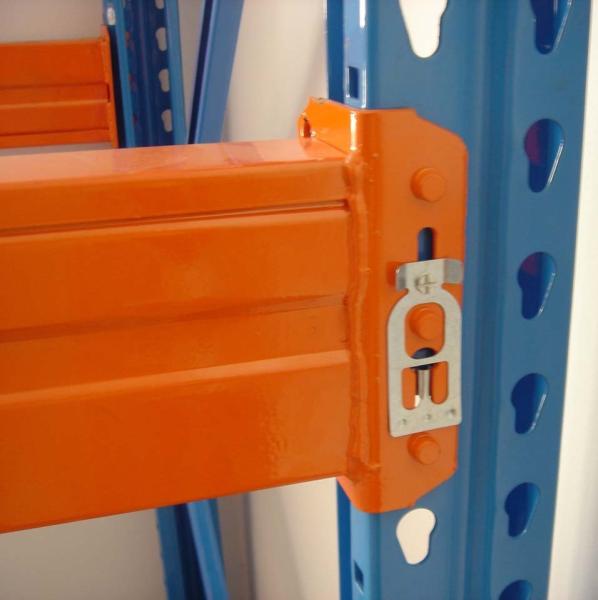 Quality Adjustable Teardrop Pallet Rack Beams Steel Warehouse Shelves Corrosion Protection for sale