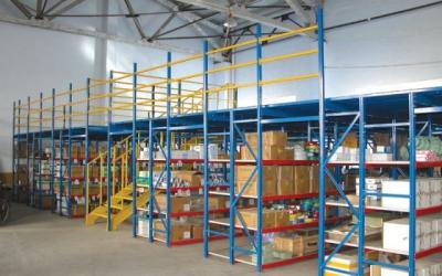 China Warehouse Steel Mezzanine Rack Compound Structural for High Levels Storage for sale