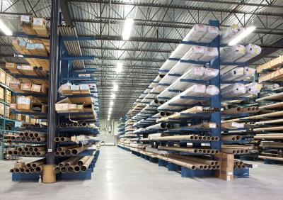 Cina Pipe di PVC per lo stoccaggio di acciaio Cantilever Sheet Metal Rack, Cantilever Arm Rack per lo stoccaggio del legname in vendita