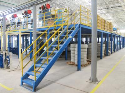 China Heavy Duty Steel Warehouse Pallet Racks Metal Mezzanine Platform Shelf Customized for sale
