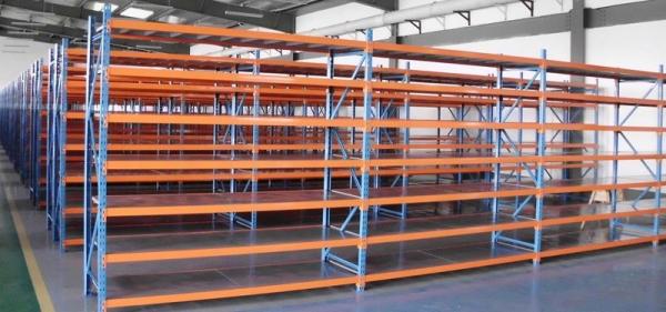 Lichte lange schappen 4 lagen staal metalen opslagrek voor magazijn