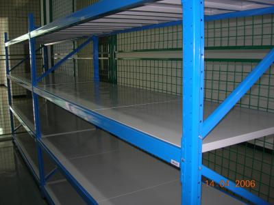 China Revestimento em pó de prateleiras de prateleiras de longo alcance de metal leve e pesado à venda