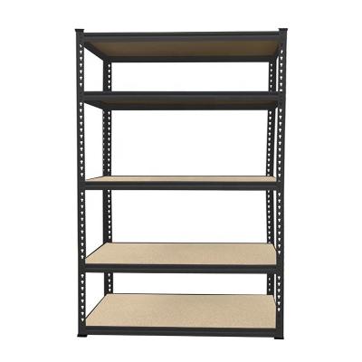China 5 Tier Adjustable Heavy Duty Utility Rack Garage Metal Storage Rack Shelving Unit for sale