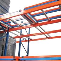 China Warehouse Storage Push Back Pallet Racking System Heavy Duty High Density for sale