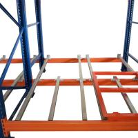 China High Density Warehouse Push Back Pallet Racking Customized for sale