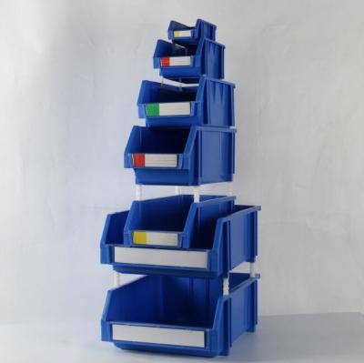 China PP PE Plastic Shelf Storage Bins Stackable for Industrial Warehouse Tool for sale
