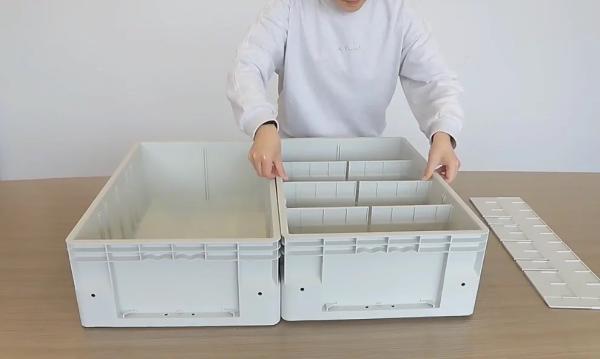 Quality Plastic Stackable Tote For Automated Storage And Retrieval System Mini Load ASRS for sale