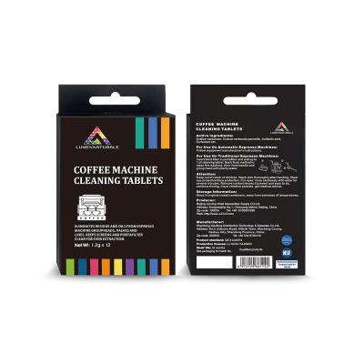 China Biodegradable Coffee Machine Cleaner Custom Label Espresso Machine Cleaning Tablets for sale