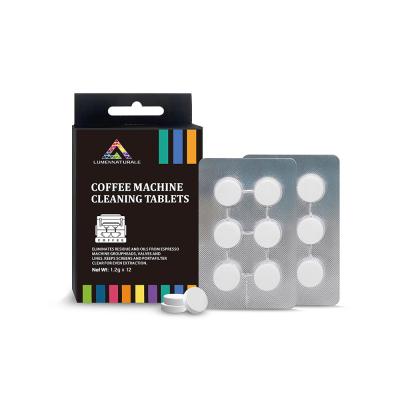 China Biodegradable Coffee Machine Cleaner Custom Label Espresso Machine Cleaning Tablets for sale