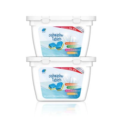 China Solid Automatic Detergent Dishwasher Tablet for Cleaning and Effervescent Formula for sale