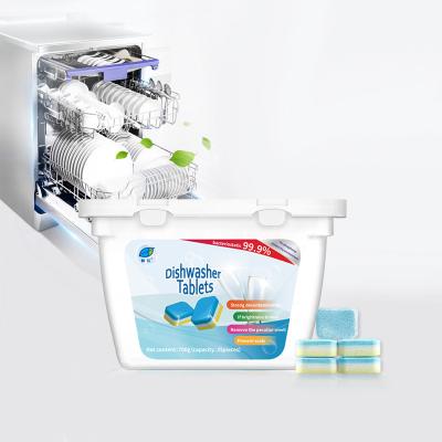 China Solid Automatic Detergent Dishwasher Tablet for Cleaning and Effervescent Formula for sale