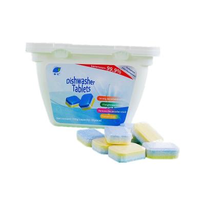 China Function Dishwasher Tablet Detergent Individually Wrapped Dishwashing Tablets for Cleaning for sale