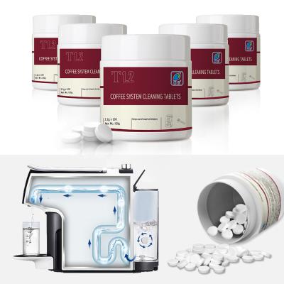 China Solid Coffee Machine Washing Tablet Clean Capsules for Room Space Selection Directly for sale
