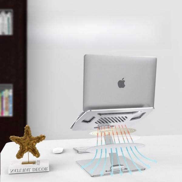 Quality Silver/Gray Aluminum Alloy Carbon Steels Tablet Stand Foldable Desktop Holder for sale