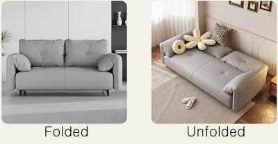 China Futon Memory Foam Convertible Couch Bed Sleeper,Modern Love Seat Sofa Microfiber Fabric for Living Room Apartment for sale