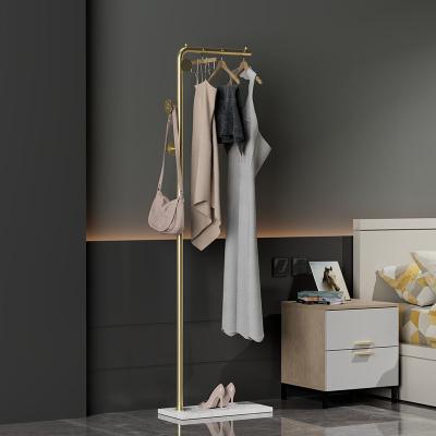 China Multifunctional Metal Corner Rack Wardrobe Clothes Hanging for Coat Hat Space-saving Garment with Hooks for sale