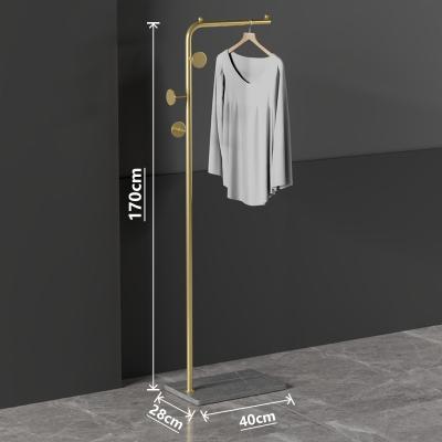 China Multifunctional Metal Corner Rack Wardrobe Clothes Hanging for Coat Hat Space-saving Garment with Hooks for sale