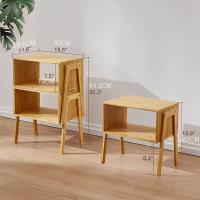 China Stackable Cabinet for Sofa Side in Bedroom and Living Room Adjustable Height Bedside Table for sale