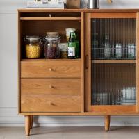 China Buffet Kitchen Cabinet with Storage Cube, Solid Wood Side Cupboard Standing Drawer for for sale