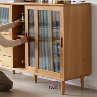 China Buffet Kitchen Cabinet with Storage Cube, Solid Wood Side Cupboard Standing Drawer for for sale