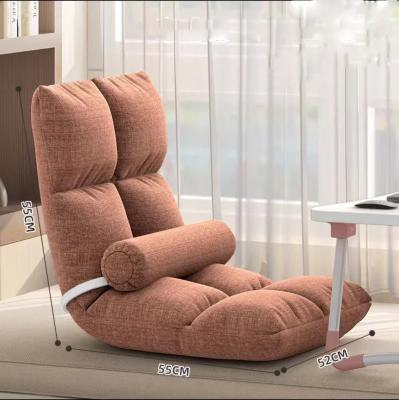 China Fashion Small Floor Leisure Lazy Sofa Folding Bed Chair Cushion with Removable Cover and Mail Packing for sale