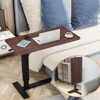 China C Shape Computer Table with Wheel Sofa Bed Side Folding Platform Heavy Duty Wooden Rack For Snack Adjustable Height for sale