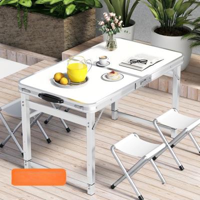 China Small Collapsible Table Portable Outdoor Stable Wood Board Camping with Adjustable Height for sale